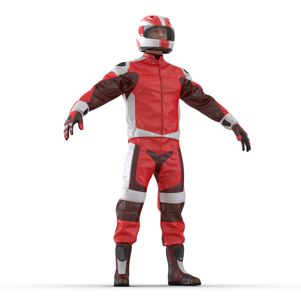 motorcycle rider generic 2 3d max