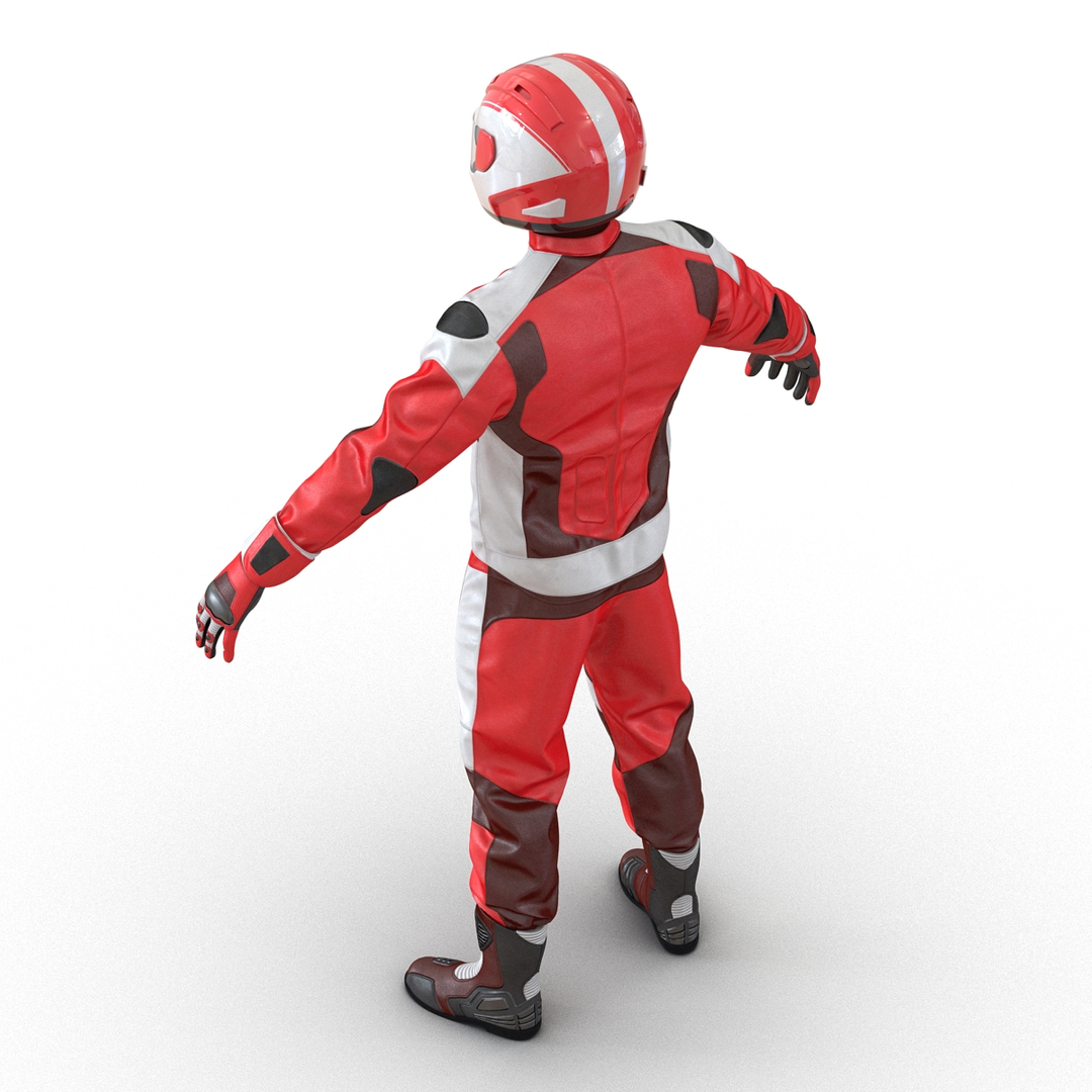 motorcycle rider generic 2 3d max