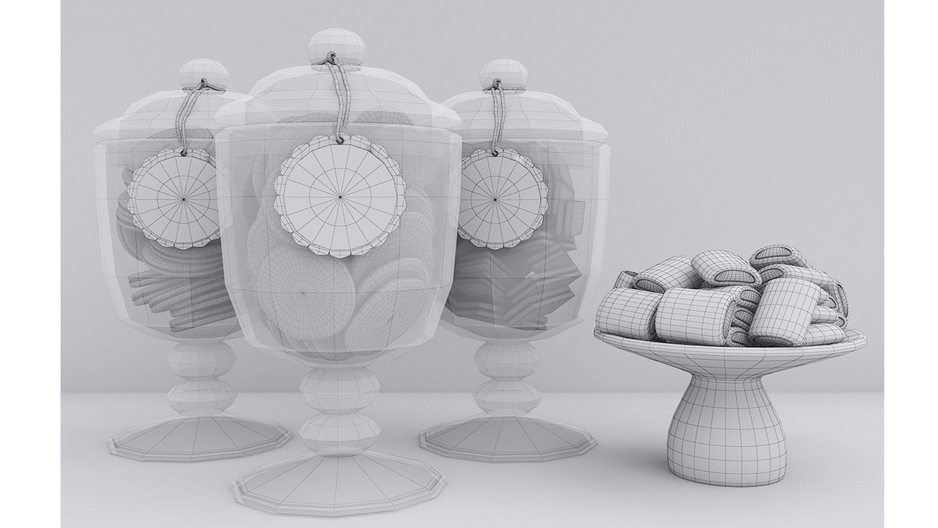 Cookie Jars 4 3D Model - TurboSquid 1914195