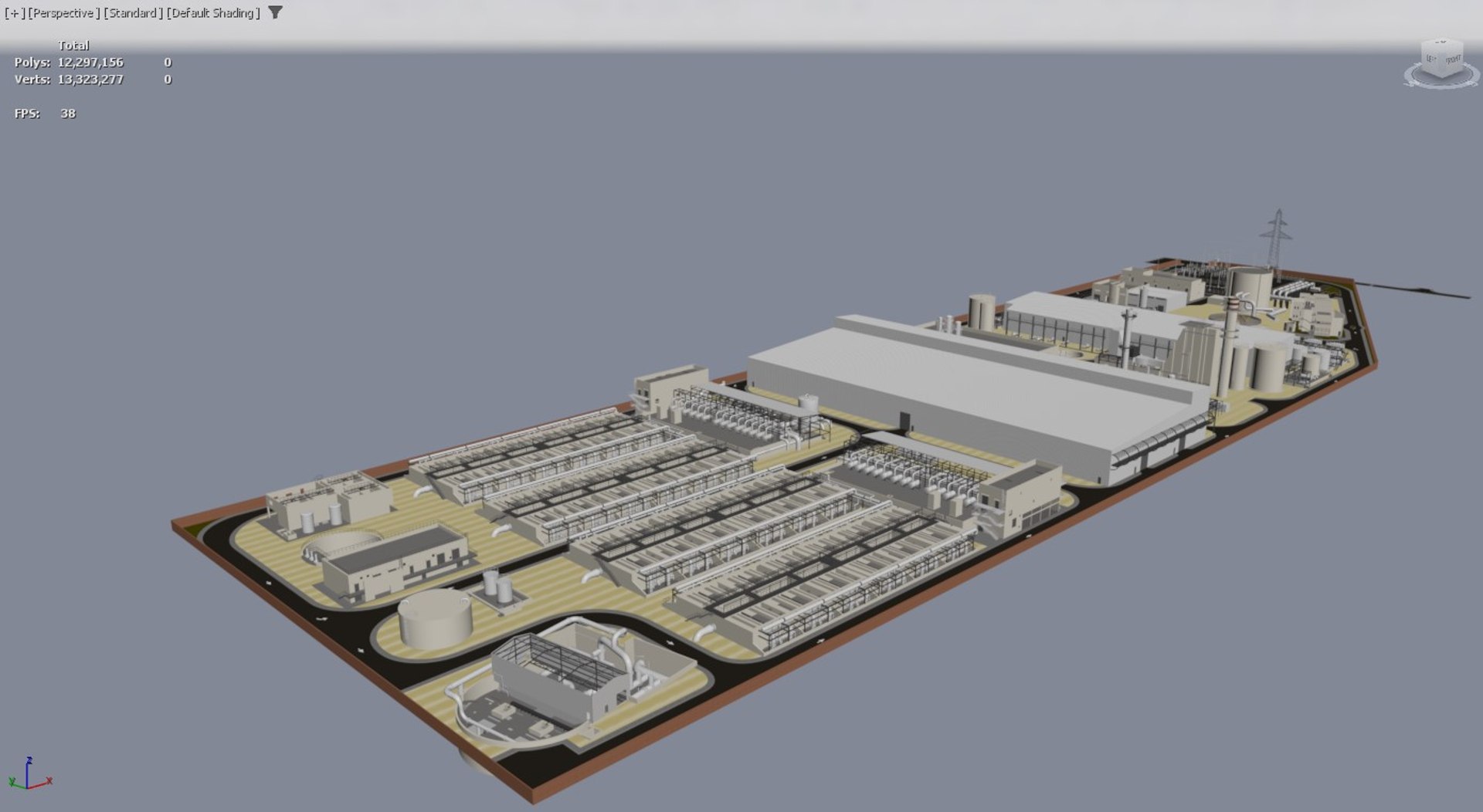 3D Huge Manufacturing Water Desalination Plant 3D Model - TurboSquid ...