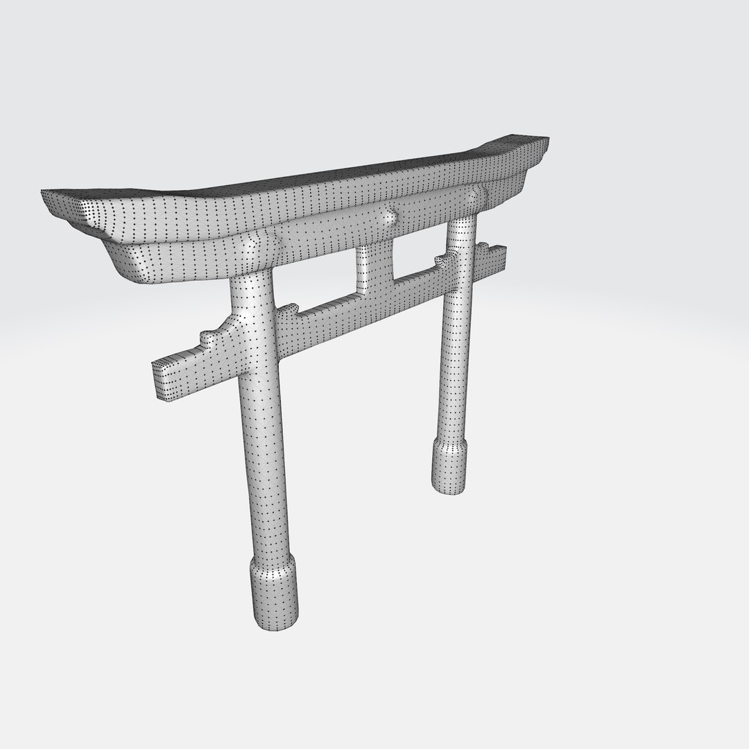 Traditional Japanese Torii Gate 3D Model - TurboSquid 2268495