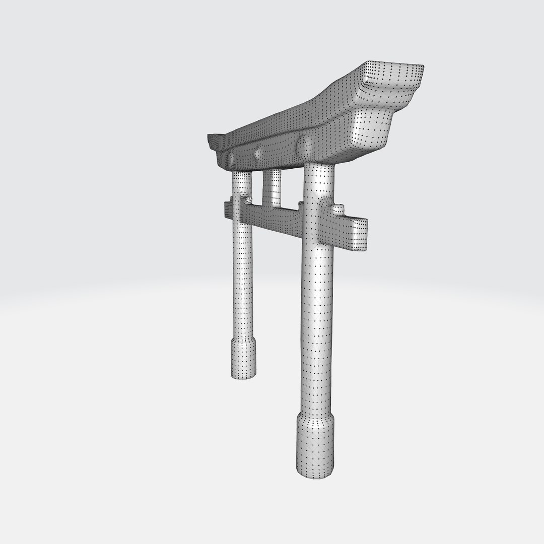 Traditional Japanese Torii Gate 3D Model - TurboSquid 2268495
