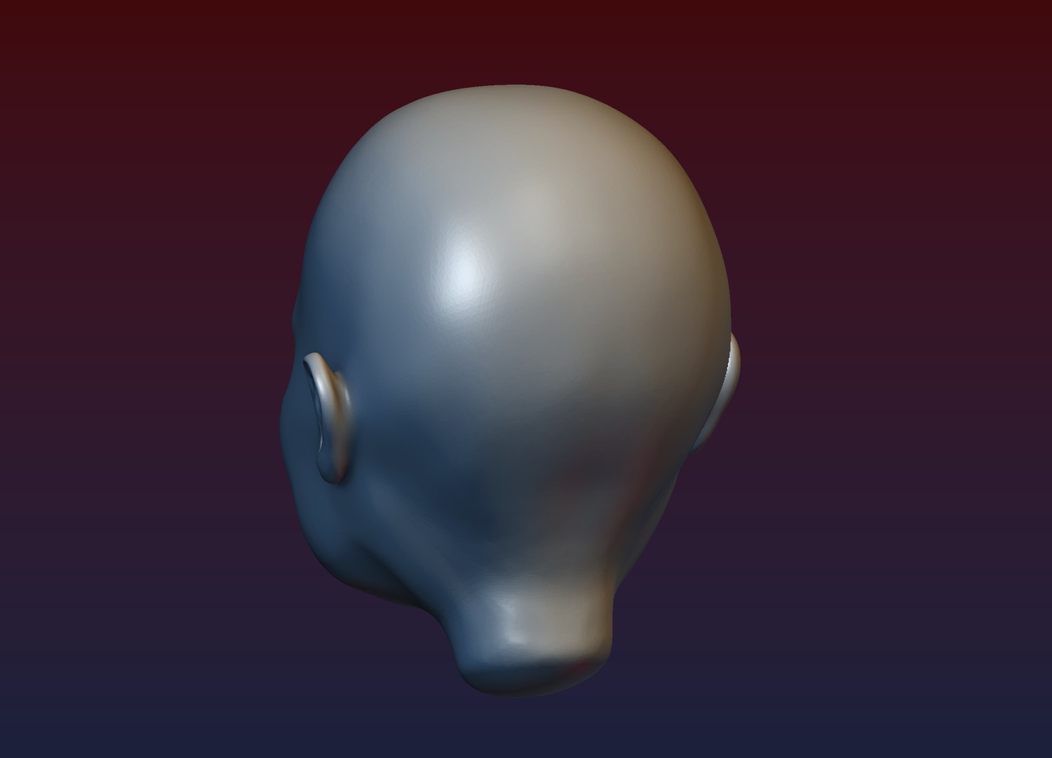 Male Head 5 Bald Head 3D Model - TurboSquid 1889193
