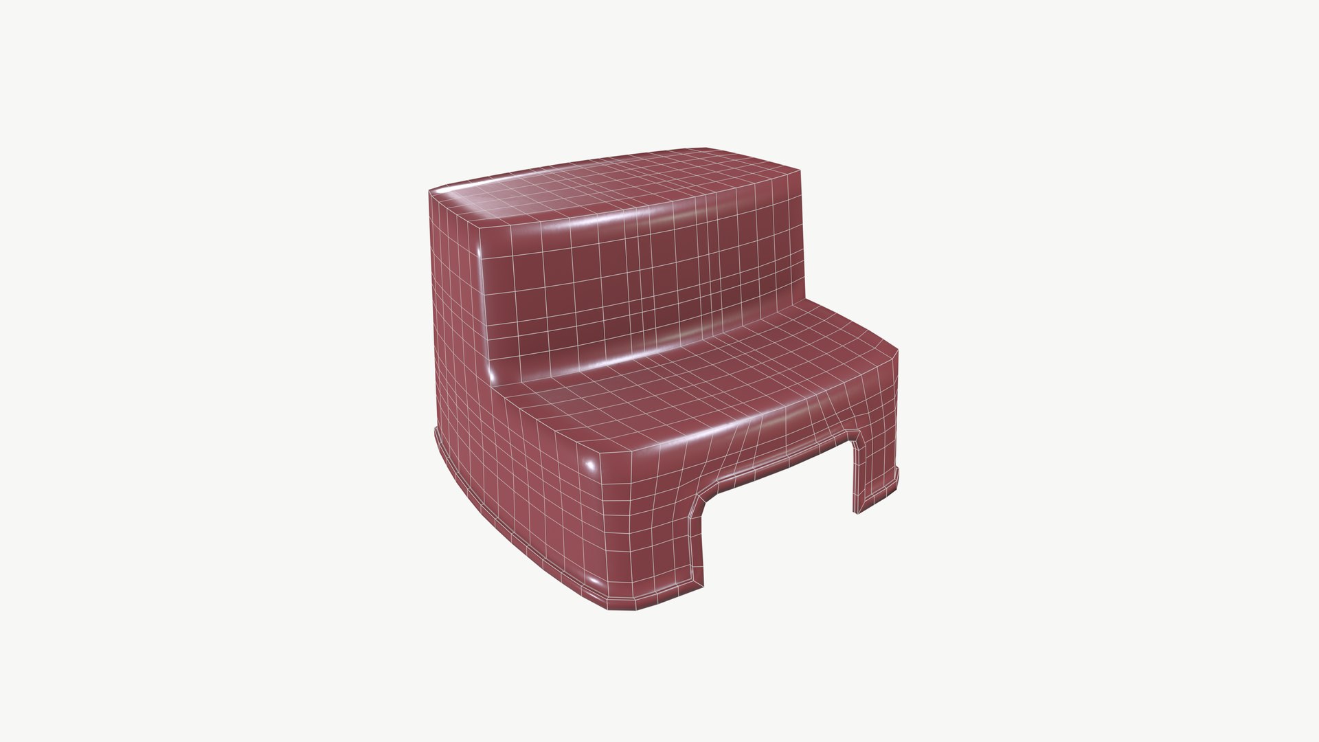 3D Model Plastic Stool - TurboSquid 2332733