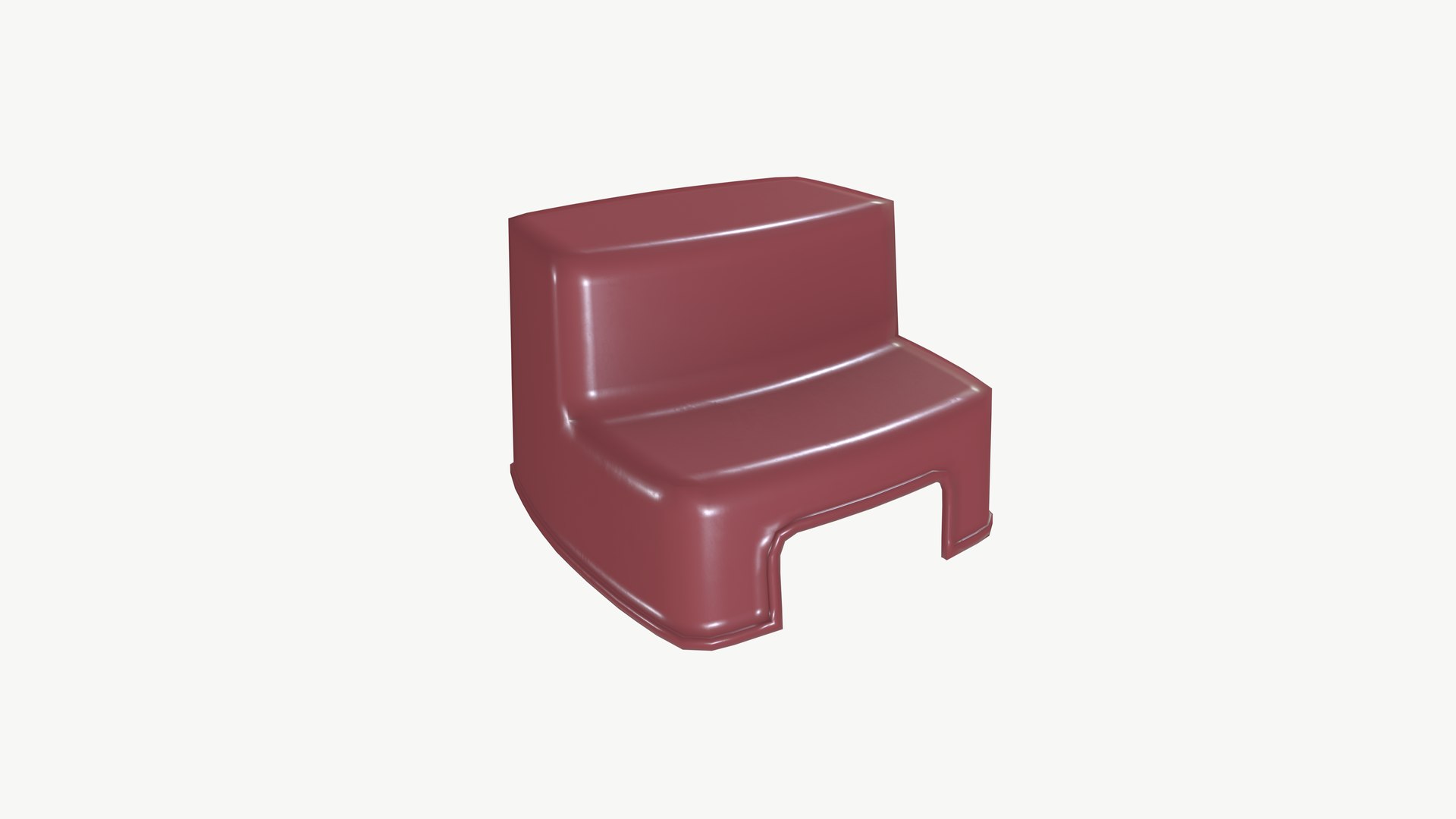 3D Model Plastic Stool - TurboSquid 2332733