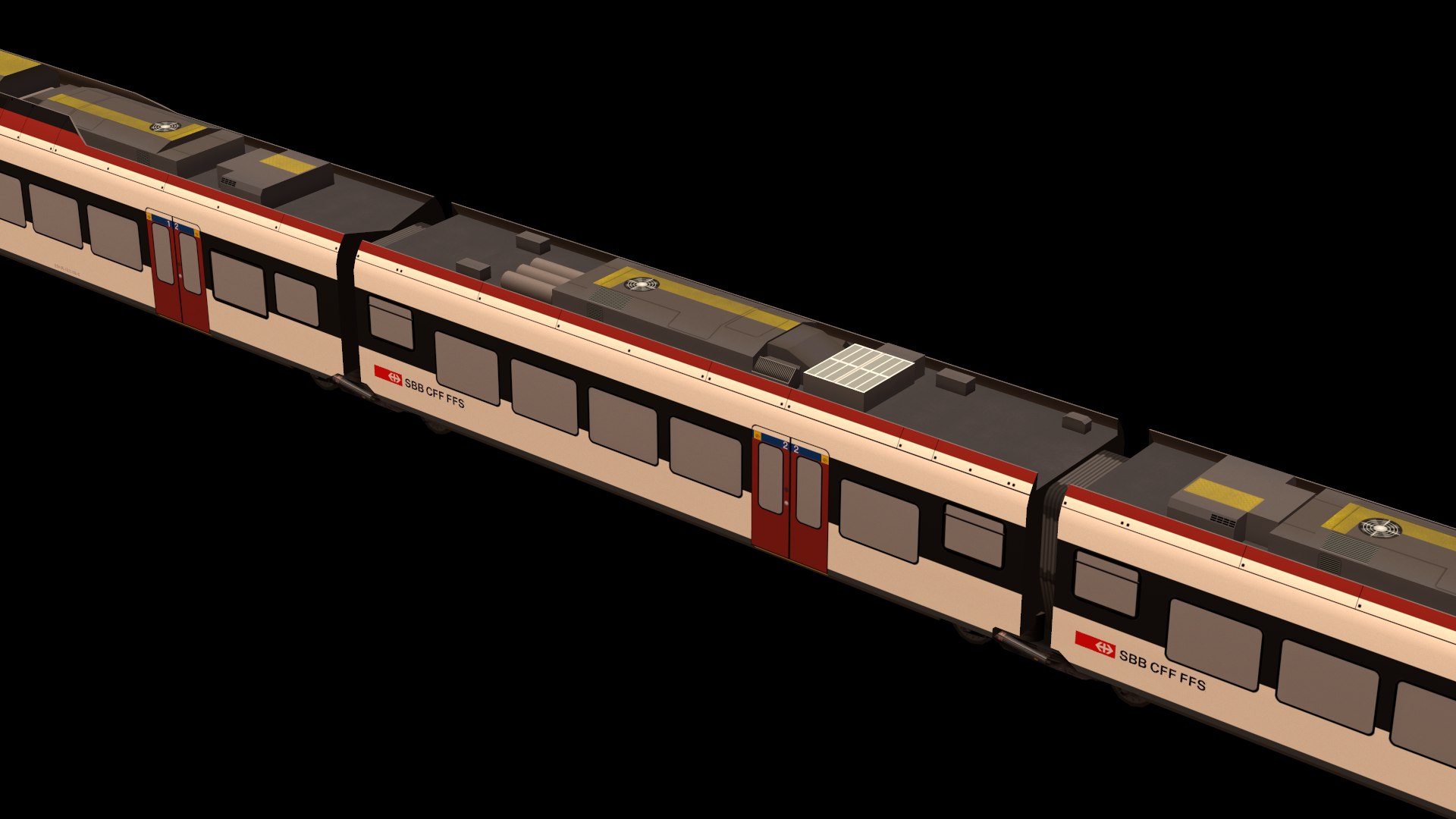 Stadler FLIRT 3 3D Model - TurboSquid 2334485