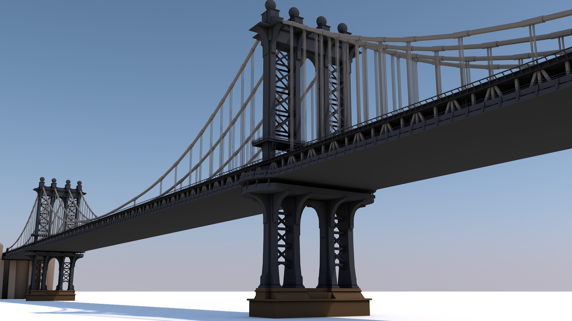 Manhattan Bridge 3D Model - TurboSquid 2222675