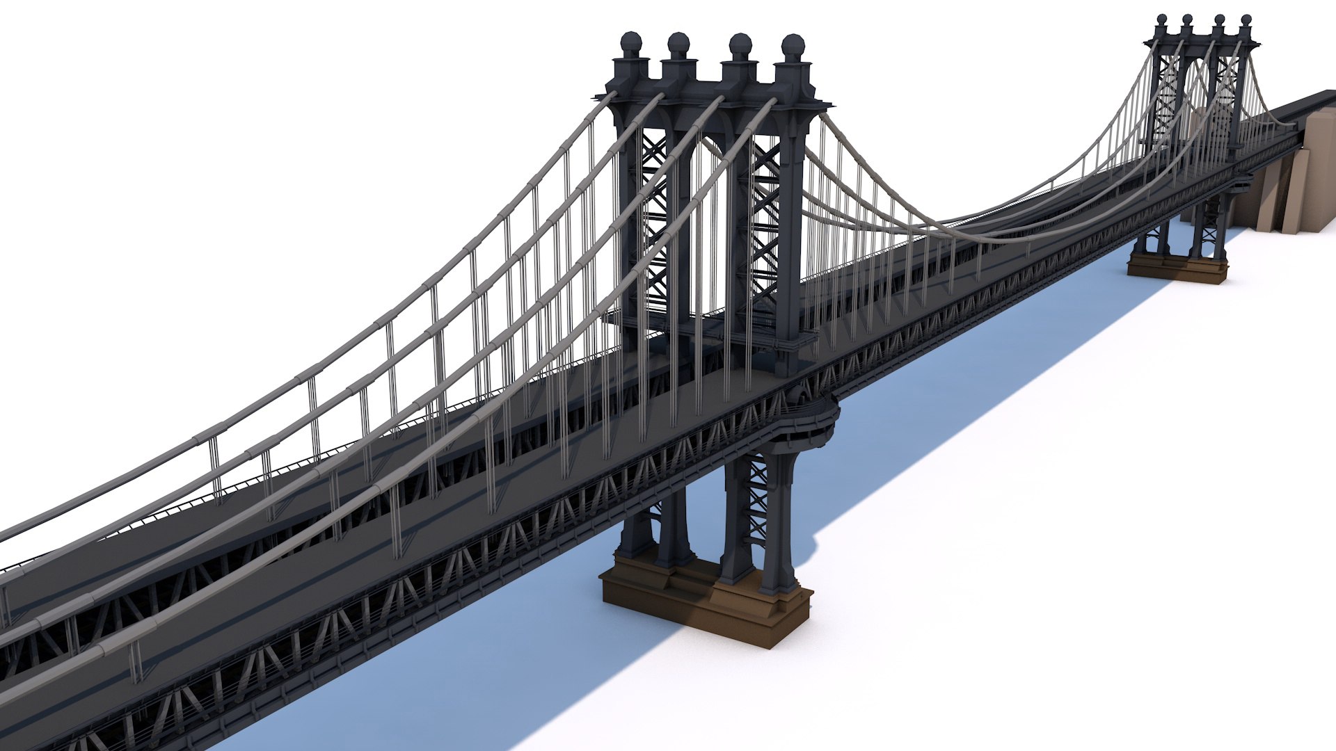 Manhattan Bridge 3D Model - TurboSquid 2222675