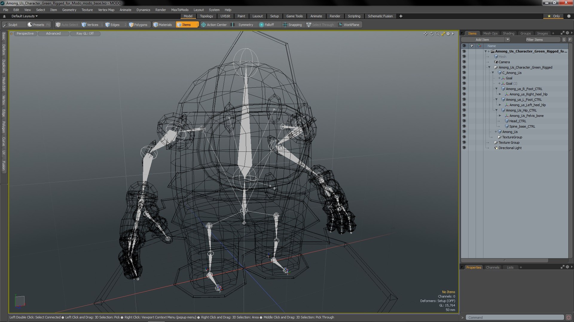 Among Us Character Green Rigged For Modo Model - TurboSquid 2007345
