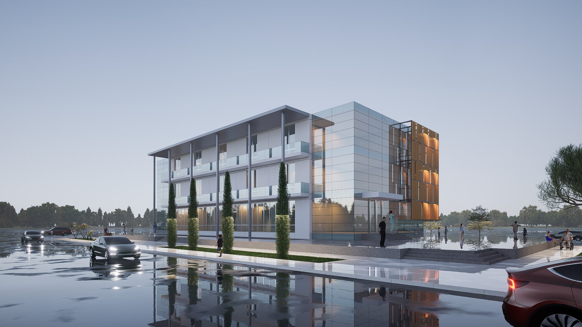 3D Modern Realistic Building - TurboSquid 2289923