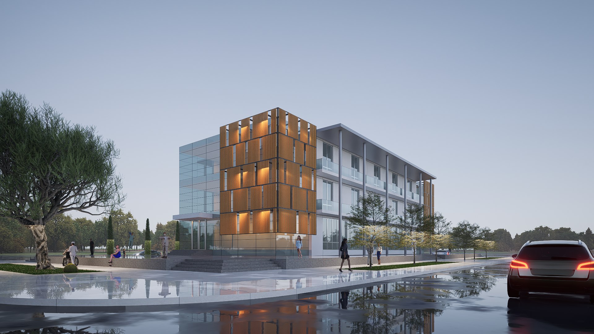 3D Modern Realistic Building - TurboSquid 2289923