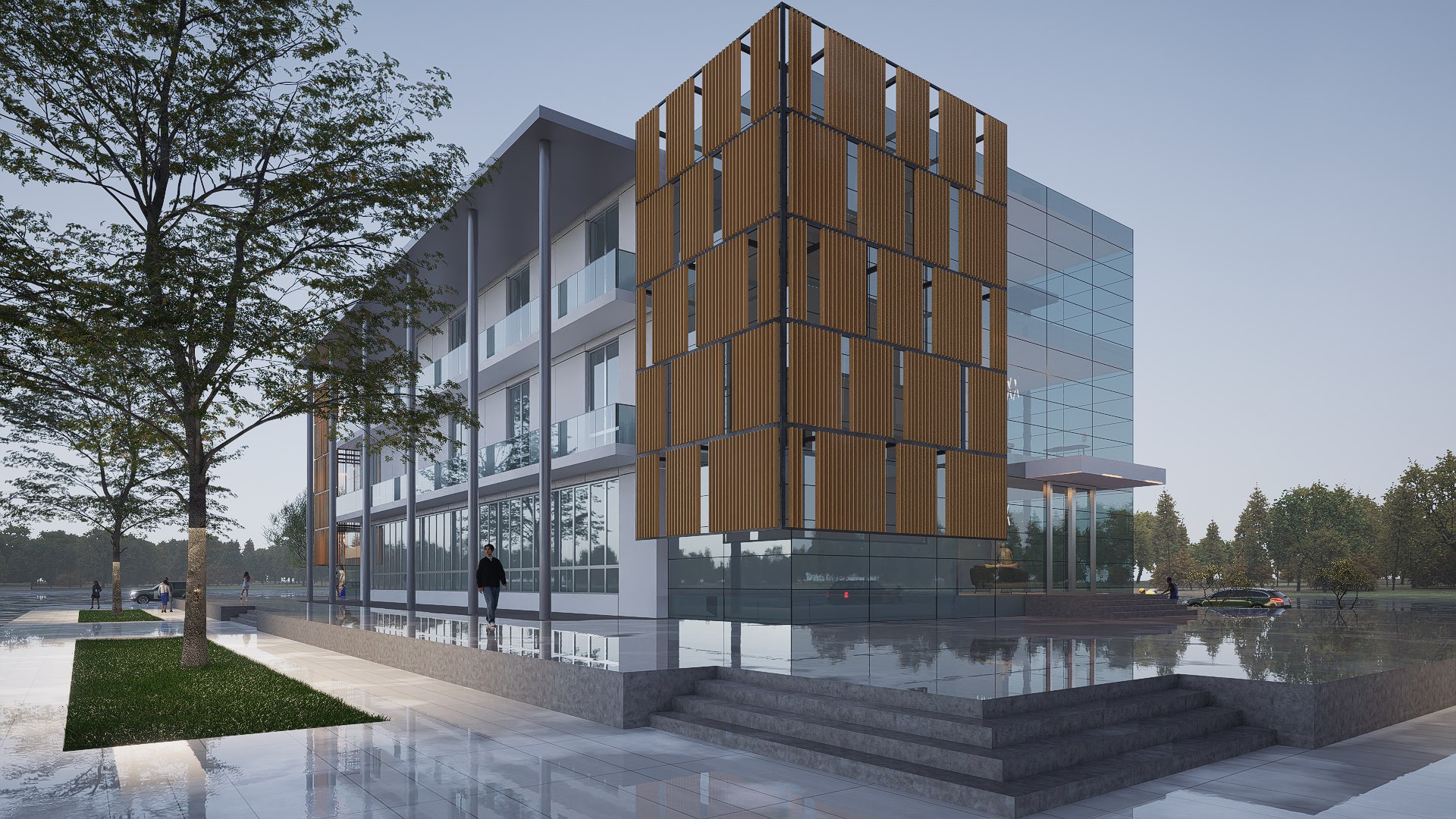 3D Modern Realistic Building - TurboSquid 2289923