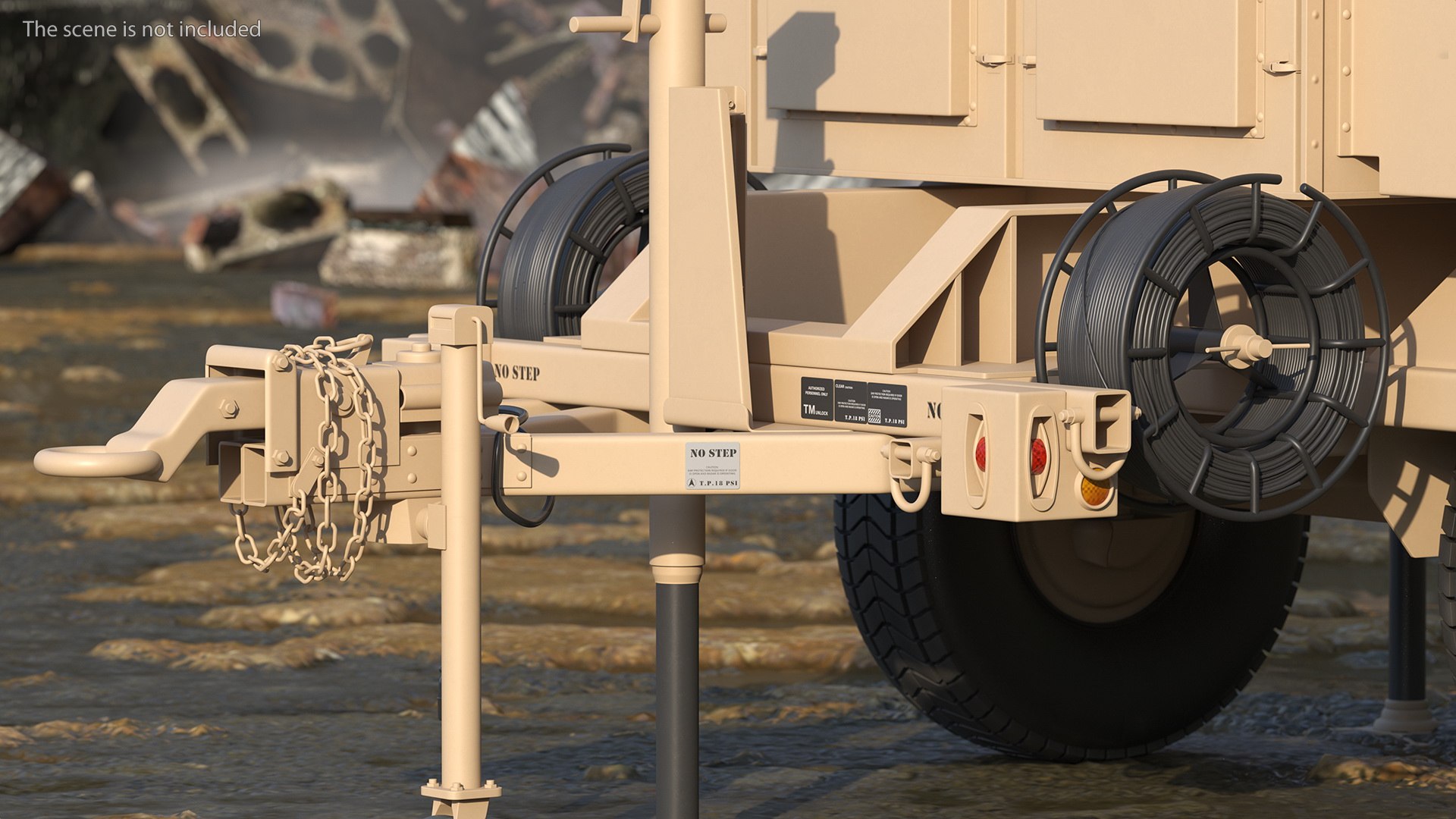 MPQ-64 Sentinel Radar Sand Color Rigged 3D Model - TurboSquid 1930118