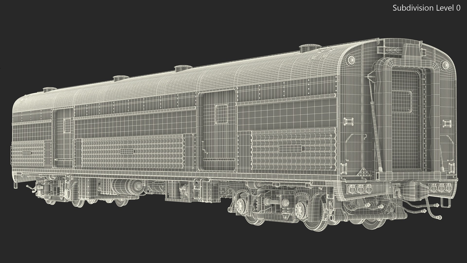 3D Baggage Car Amtrak - TurboSquid 2154644