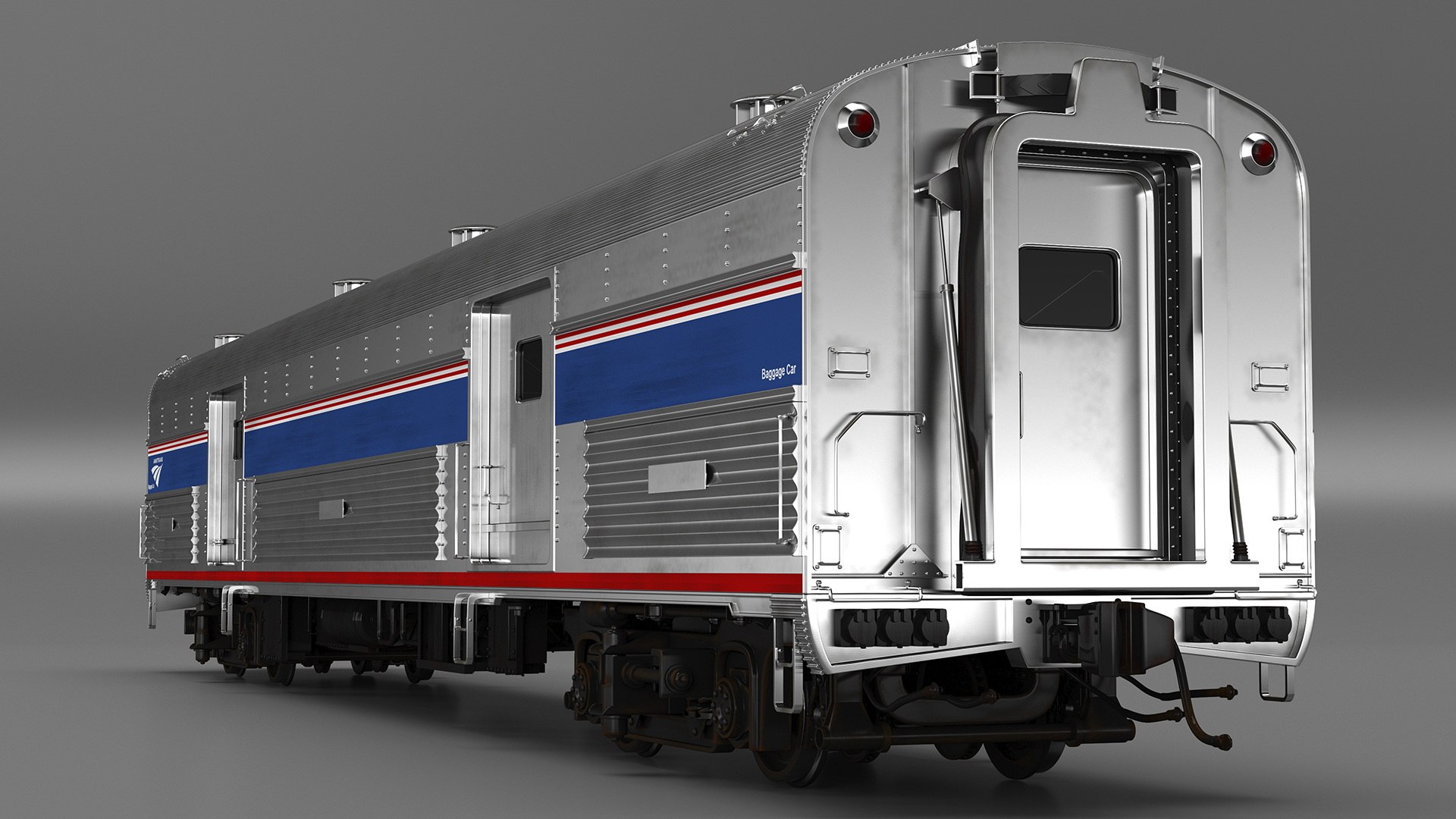 3D Baggage Car Amtrak - TurboSquid 2154644