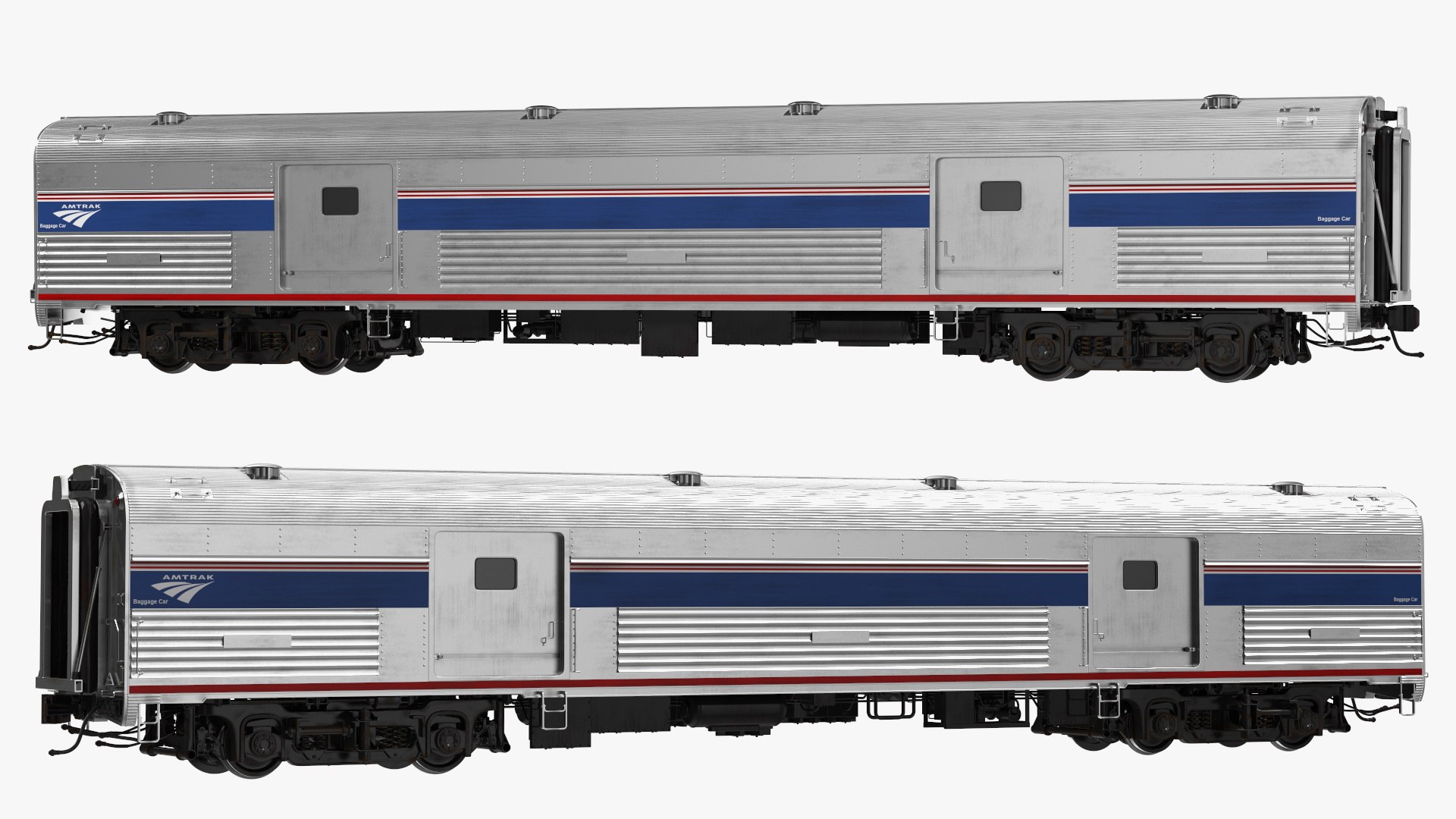 3D Baggage Car Amtrak - TurboSquid 2154644