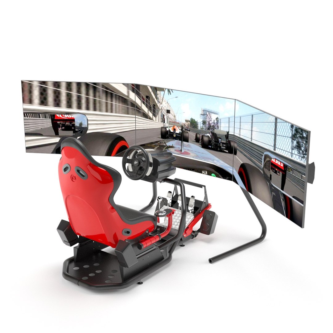 Racing Simulator 3D Model - TurboSquid 1552187
