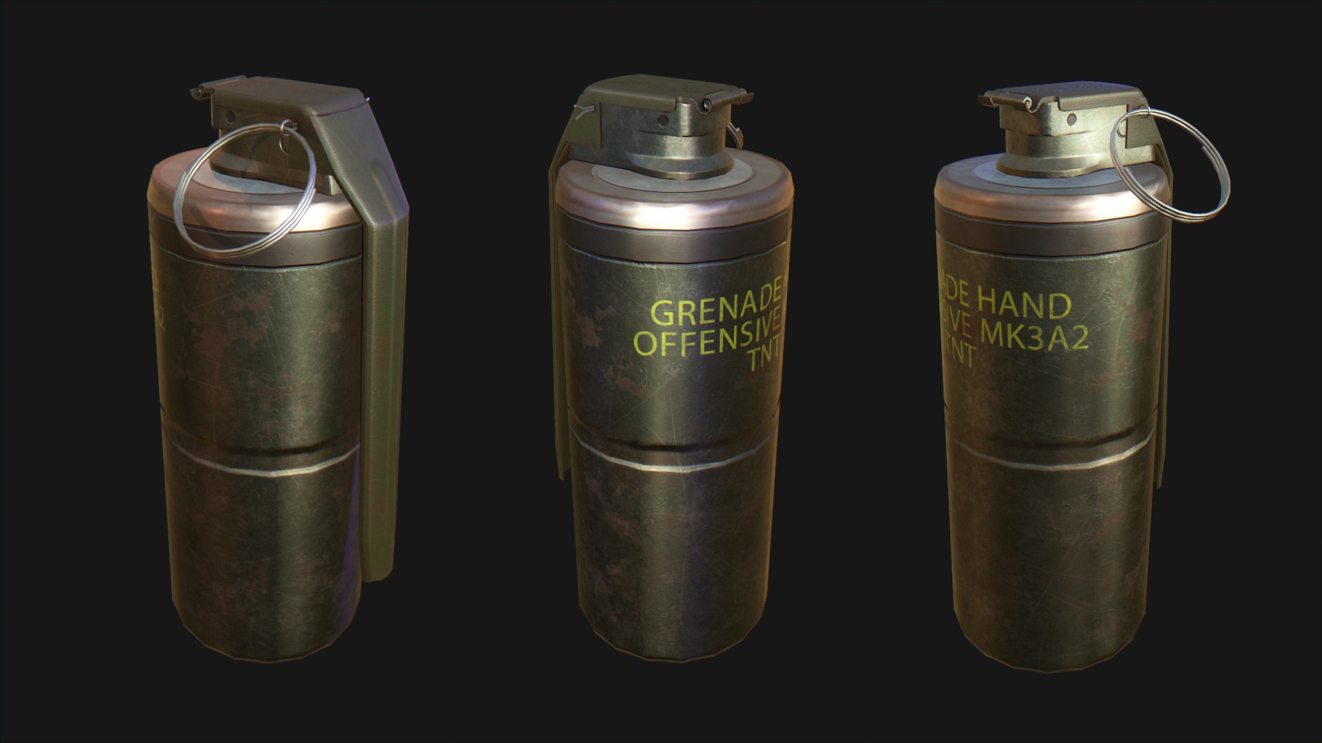 3D Frag Grenade MK3A2 - TurboSquid 2068486