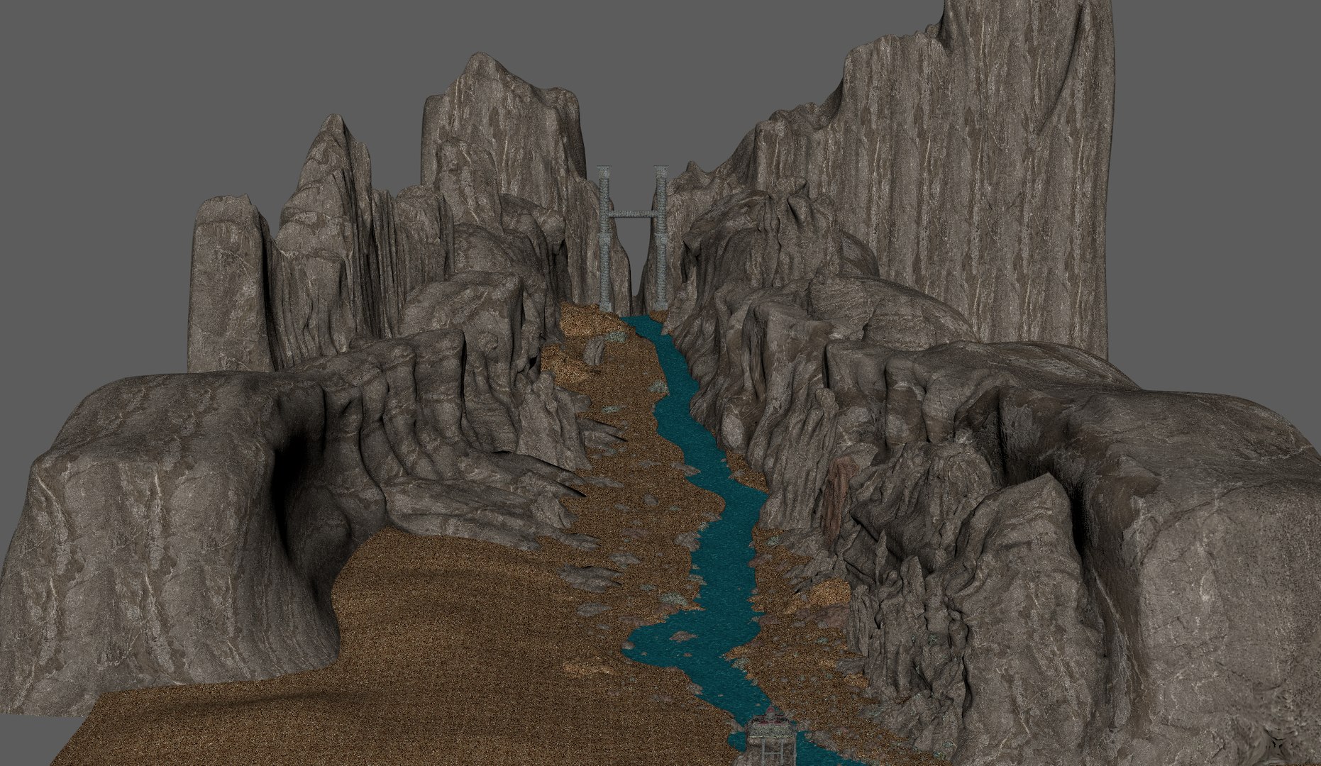 Fantasy River 3D Model - TurboSquid 1302506