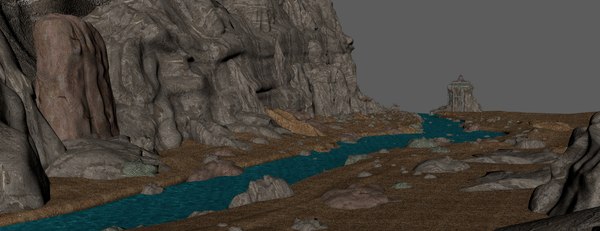 Fantasy river 3D model - TurboSquid 1302506