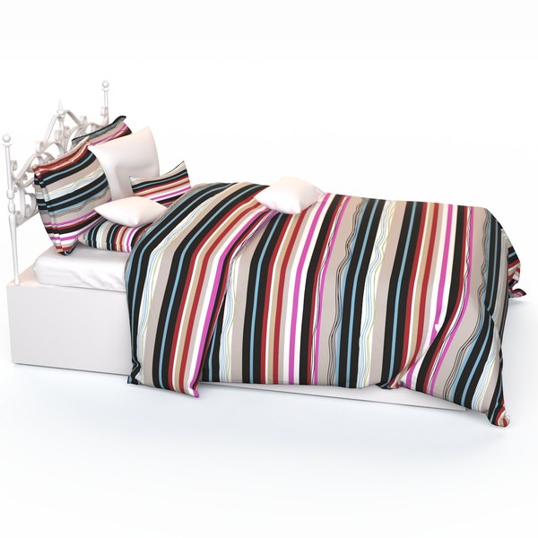 linens bed 3d model