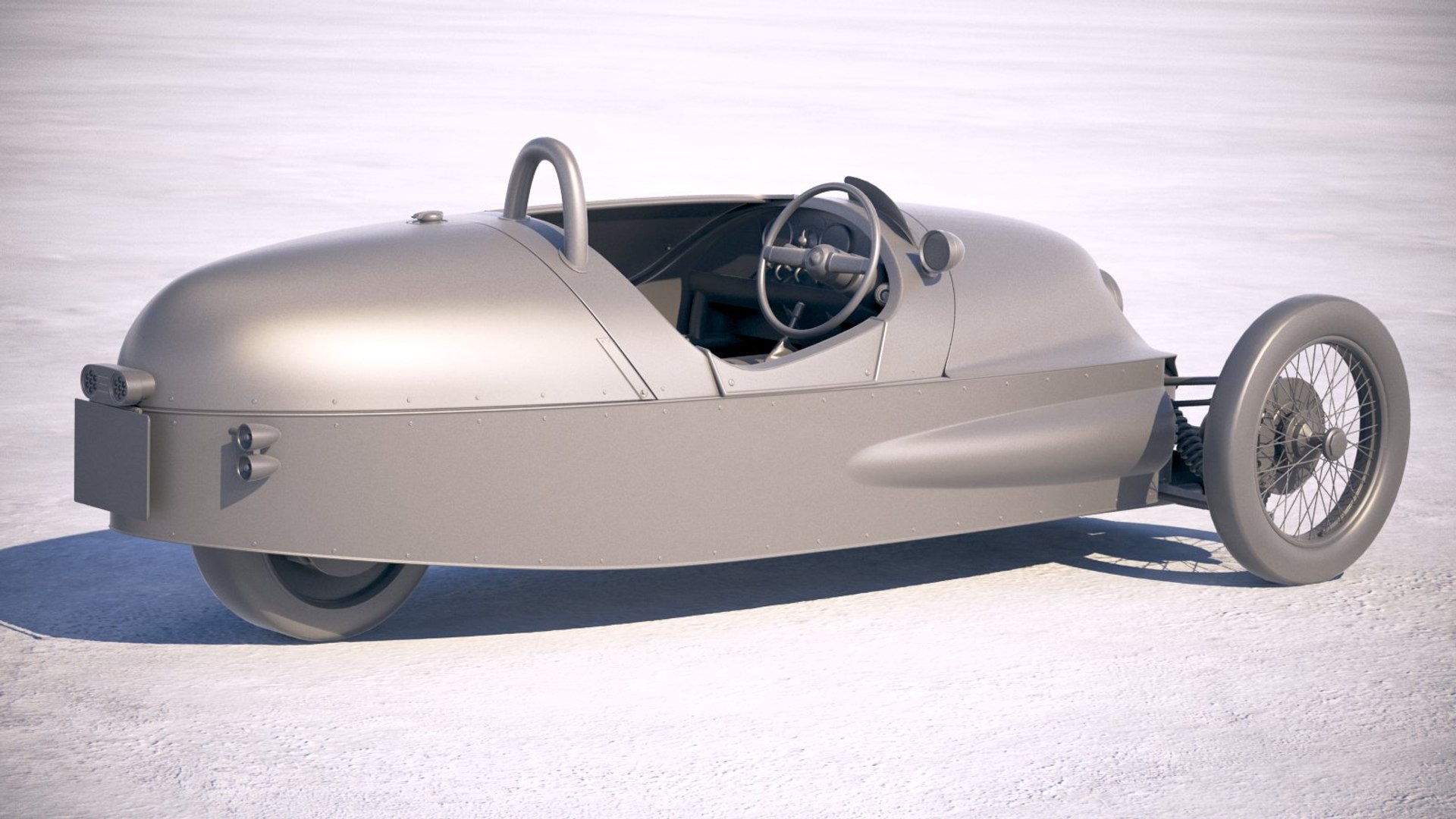 Morgan 3 Wheeler 3D Model - TurboSquid 1293596