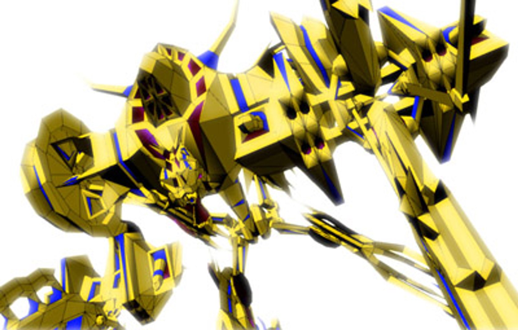 Gunblade Centaur Blades 3d Obj