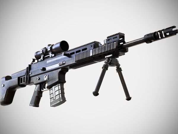 Fn scar mk 17 3D model - TurboSquid 1488403