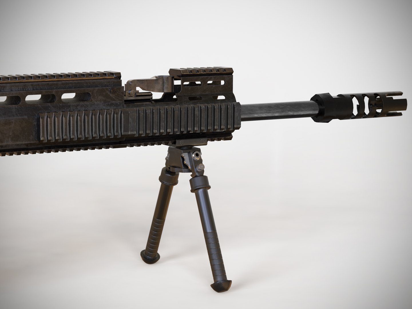 Fn Scar Sv Sniper 3D Model - TurboSquid 1491218