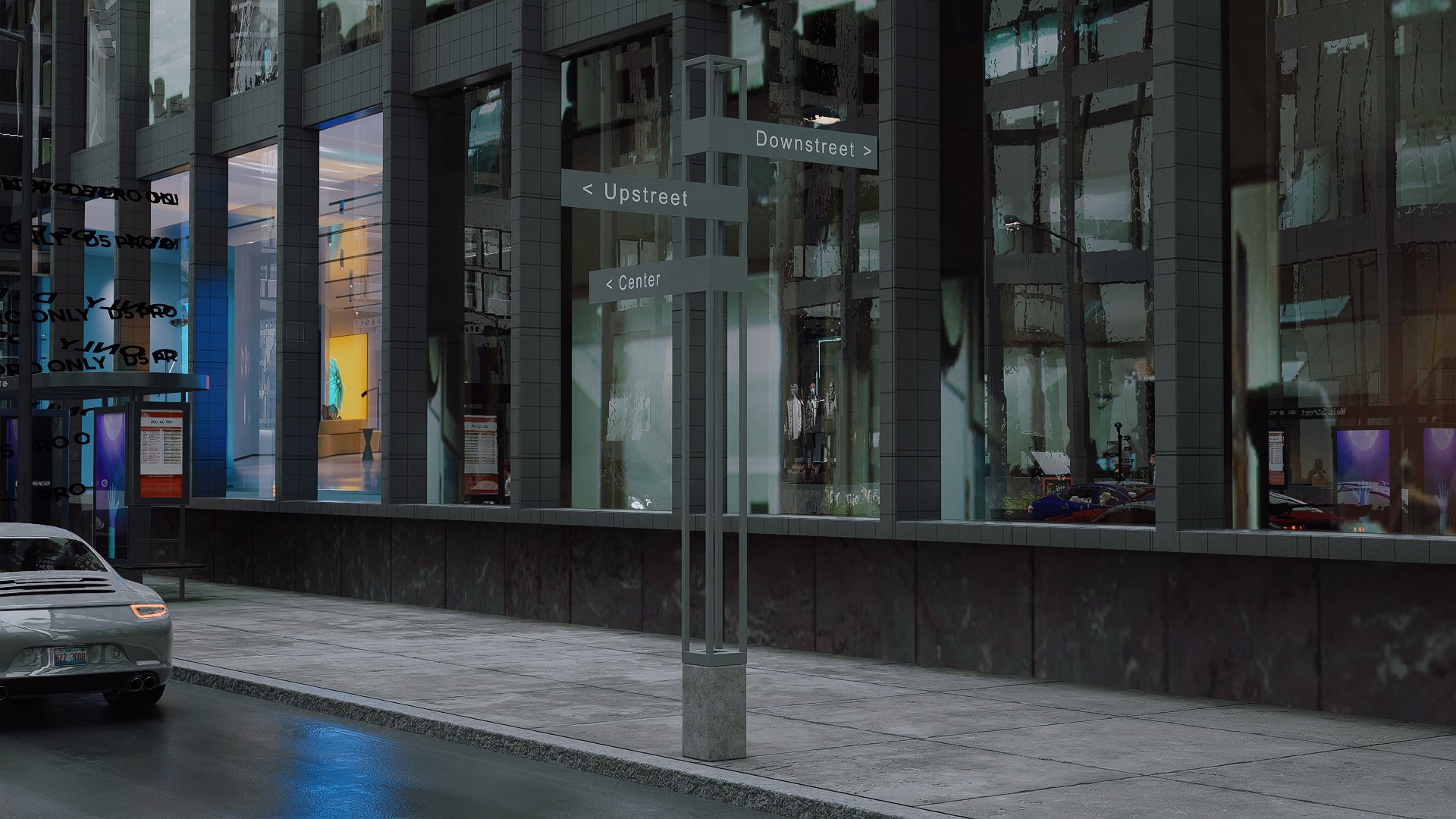 3D Model Outdoor Wayfinding Signs - TurboSquid 2292261