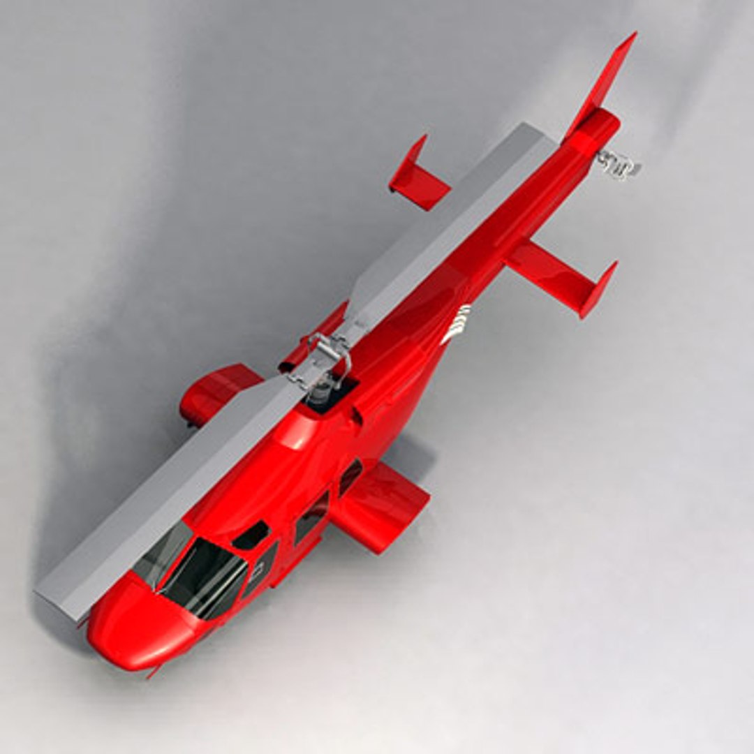 3d model hangar helicopter