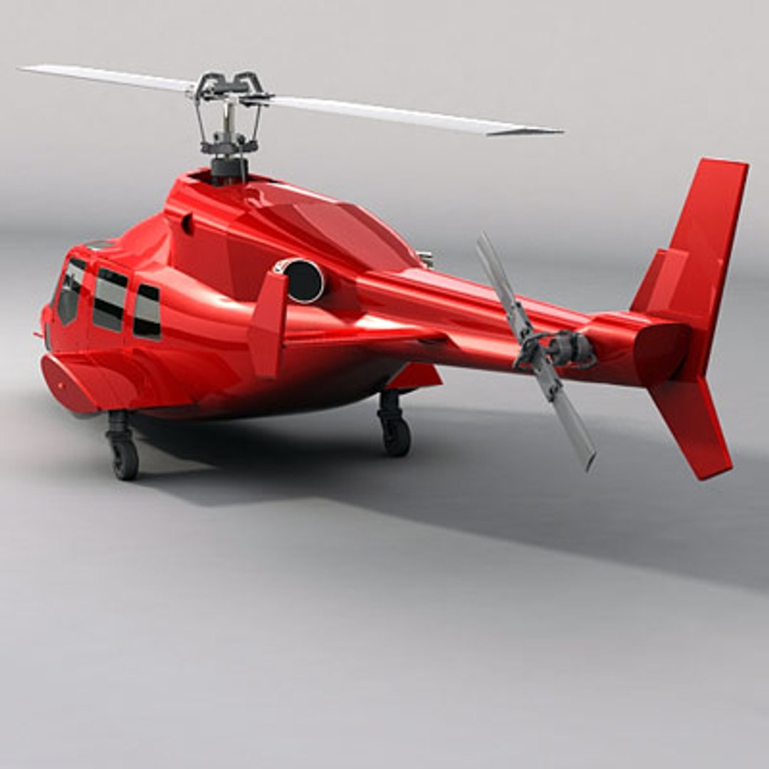 3d model hangar helicopter
