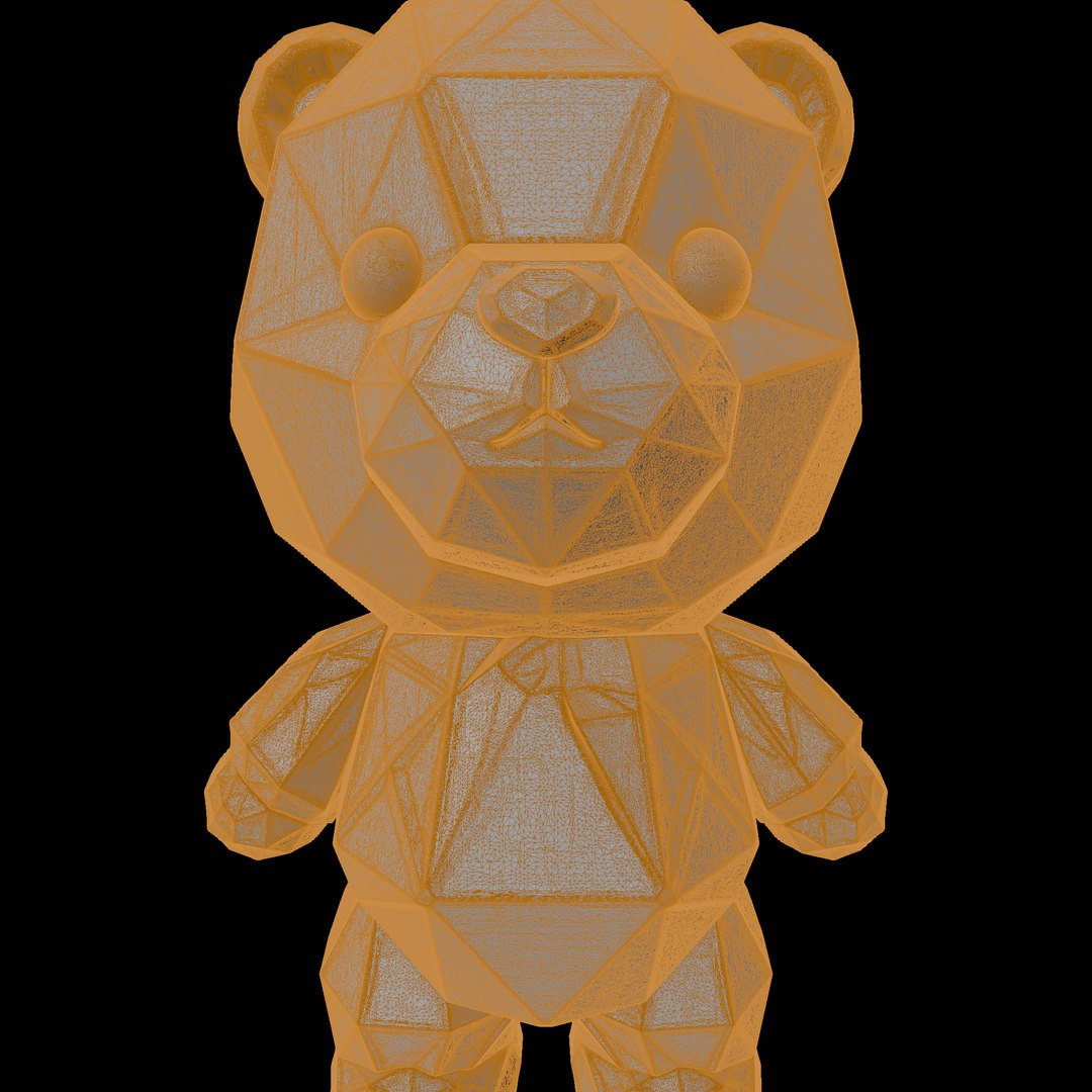 3D Low Poly Bear 3D Print Model Model - TurboSquid 2516237