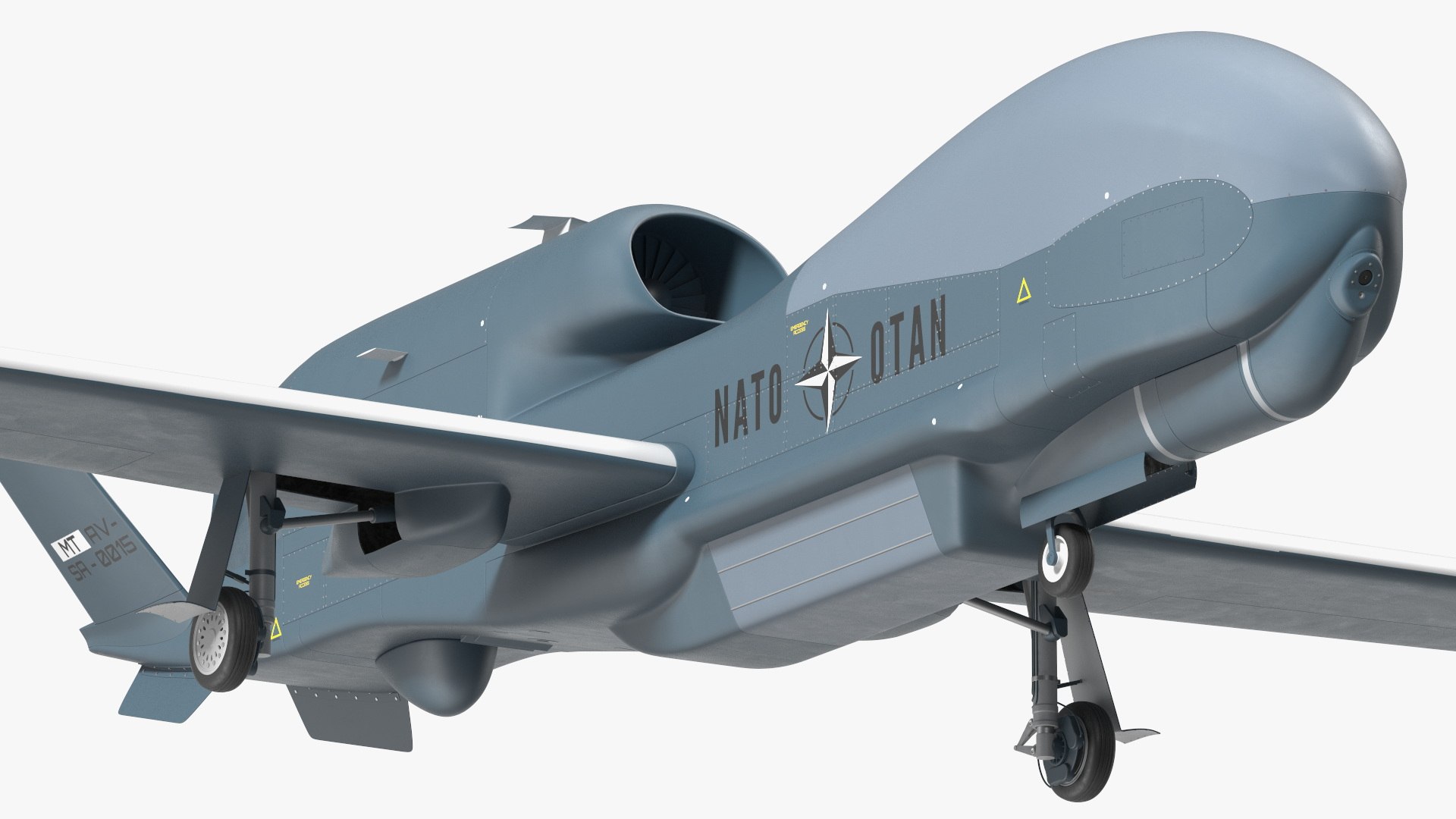 RQ-4D Phoenix Global Hawk Drone Rigged for Maya 3D model - TurboSquid 2181458