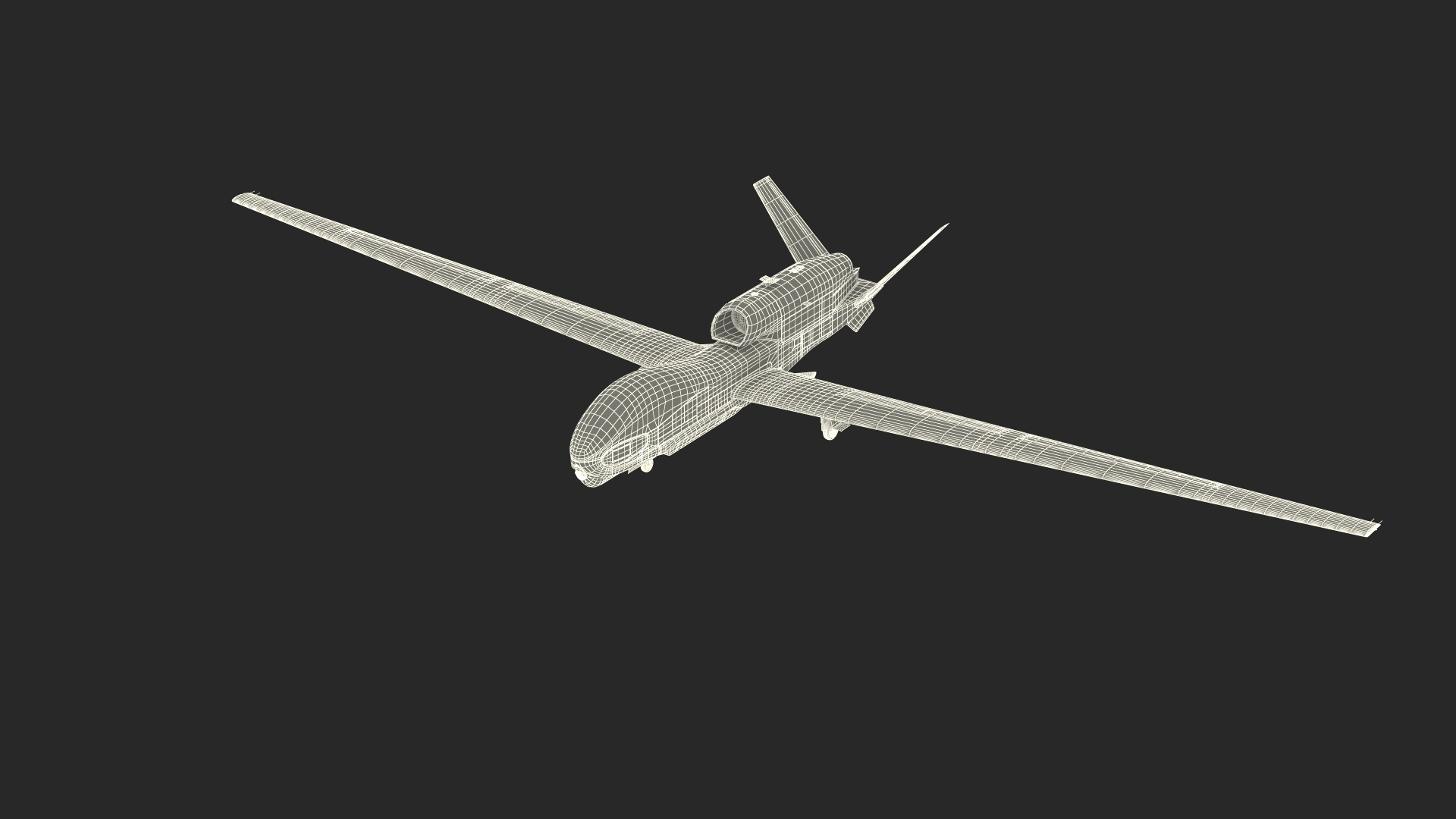 RQ-4D Phoenix Global Hawk Drone Rigged for Maya 3D model - TurboSquid ...