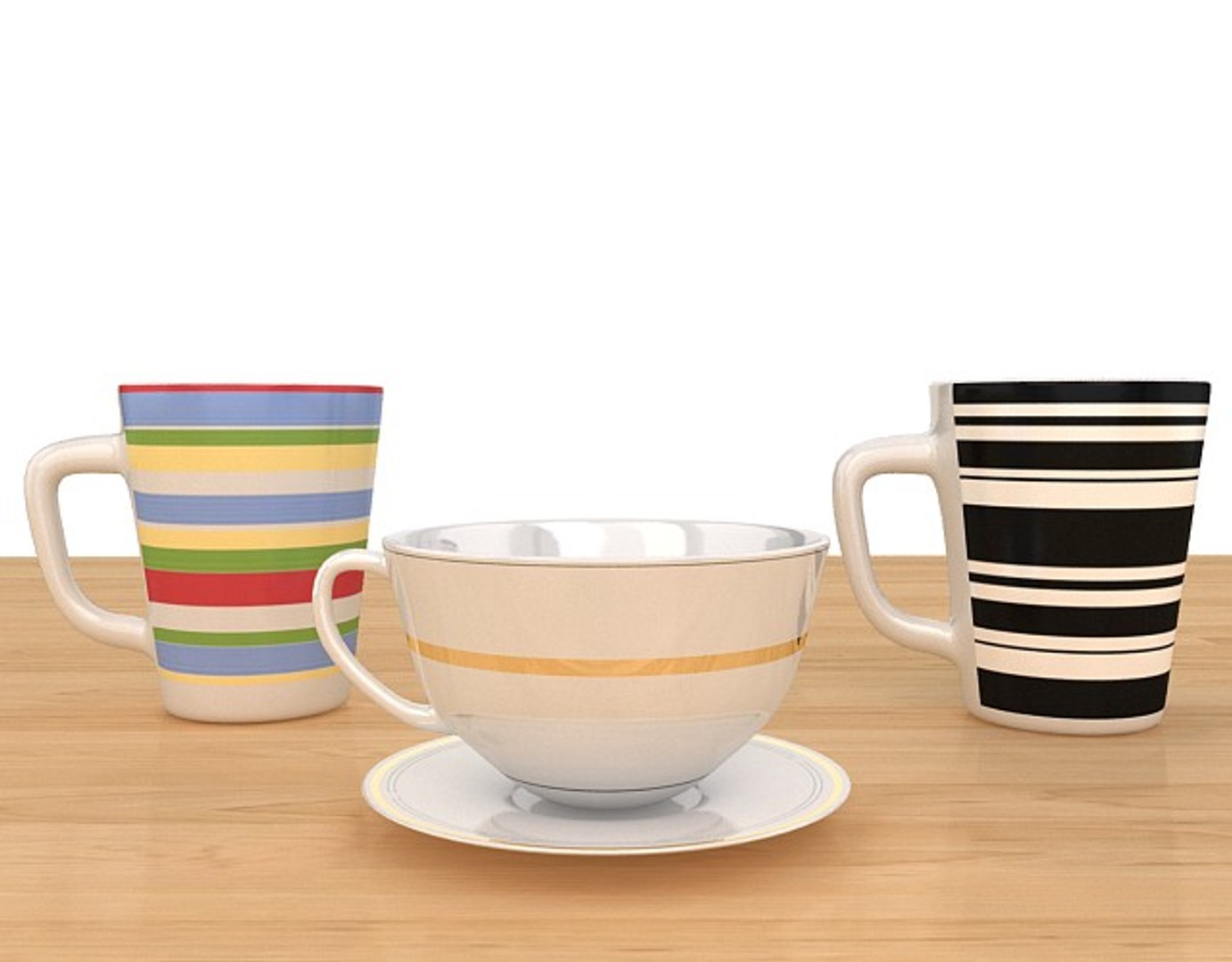 3d model cups
