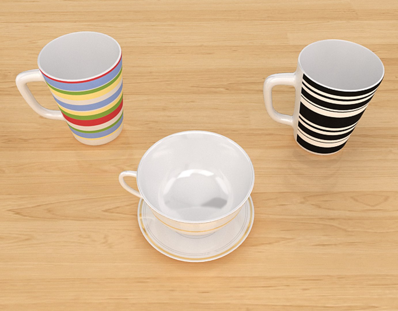 3d model cups