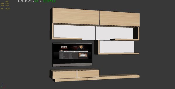 tv unit 3d model