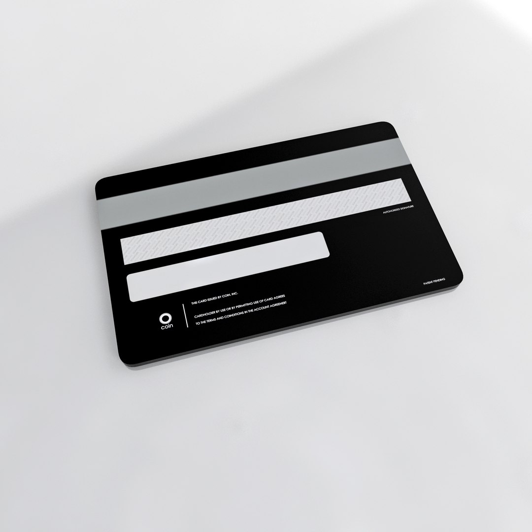 3d Model Coin Credit Card
