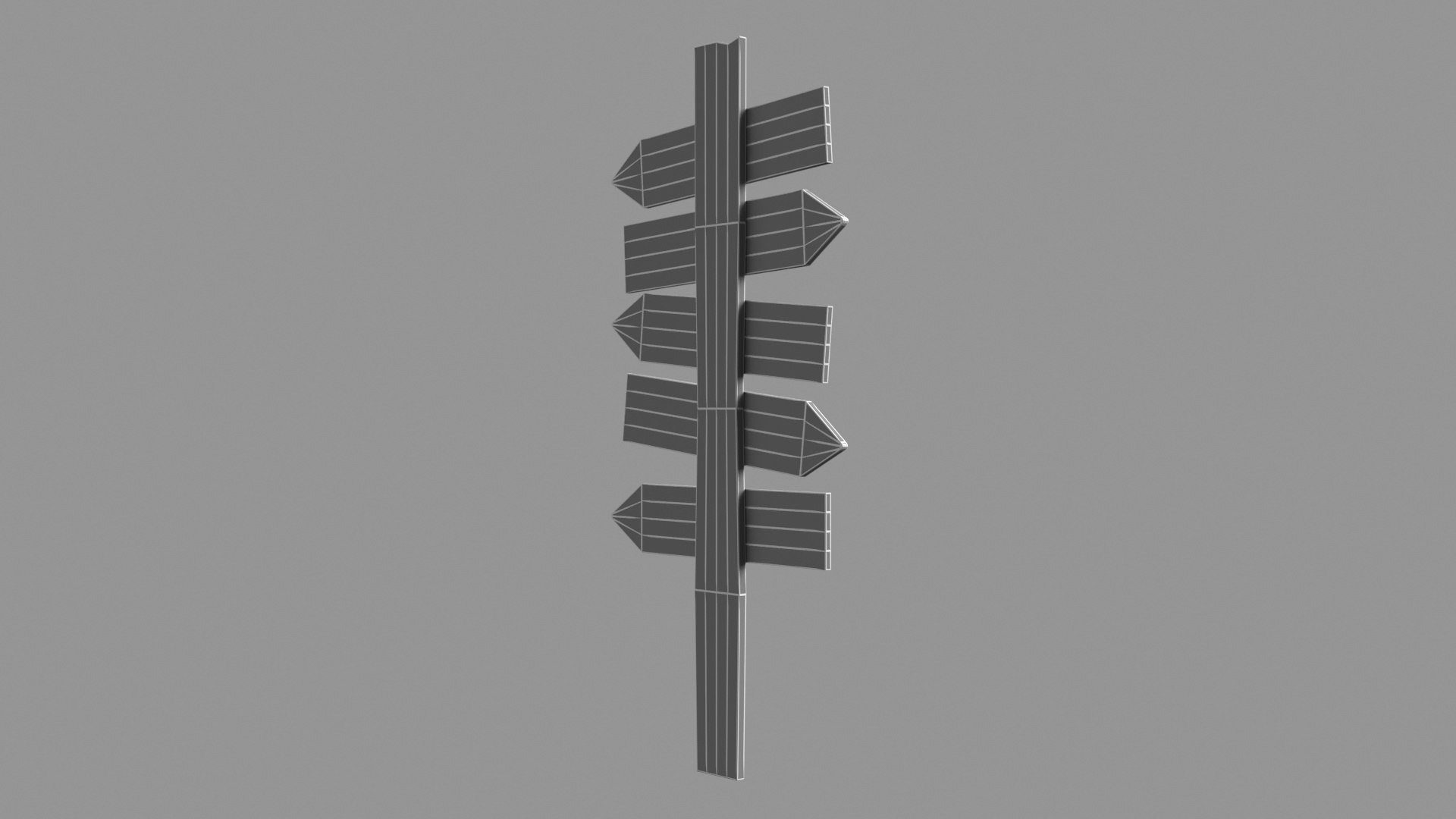 Wood sign 3D - TurboSquid 1614670
