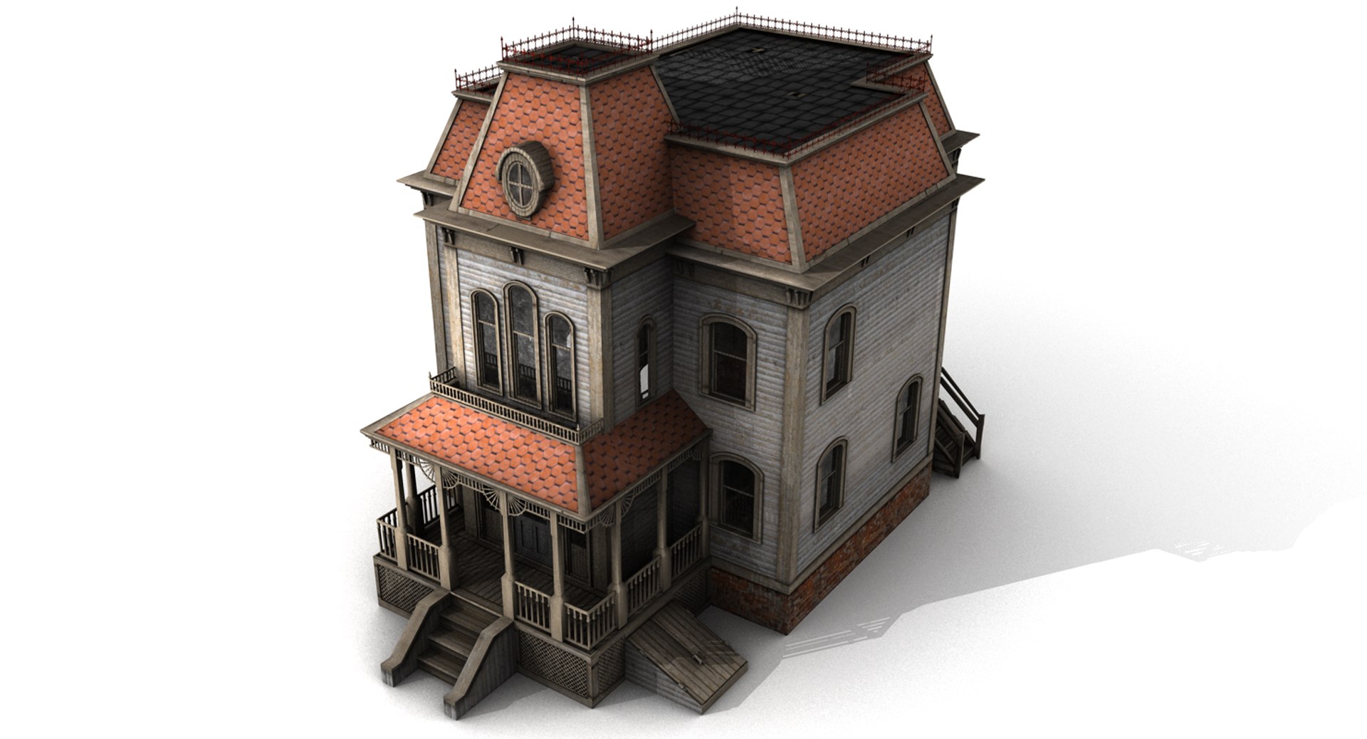 Realistic Bates Mansion 3d Model