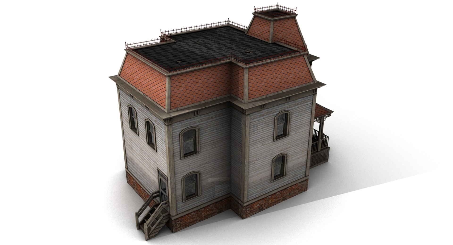 Realistic Bates Mansion 3d Model
