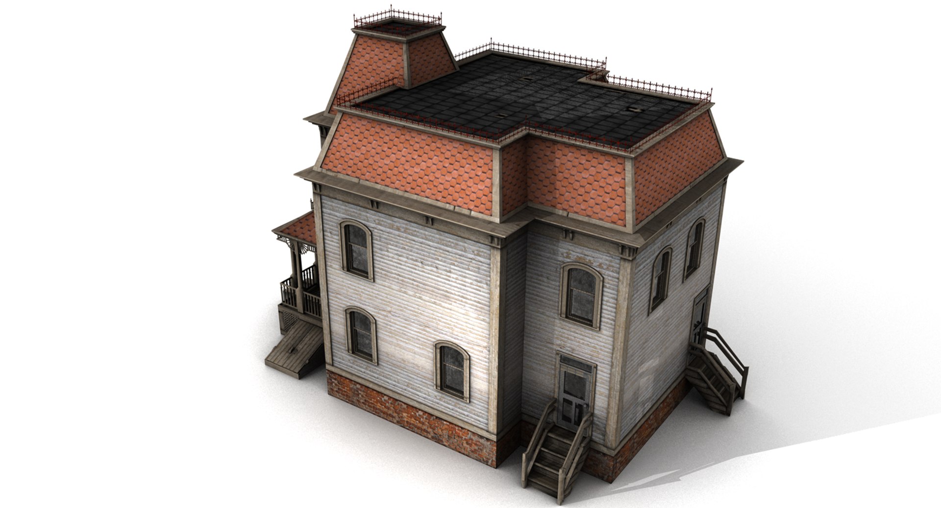 Realistic Bates Mansion 3d Model