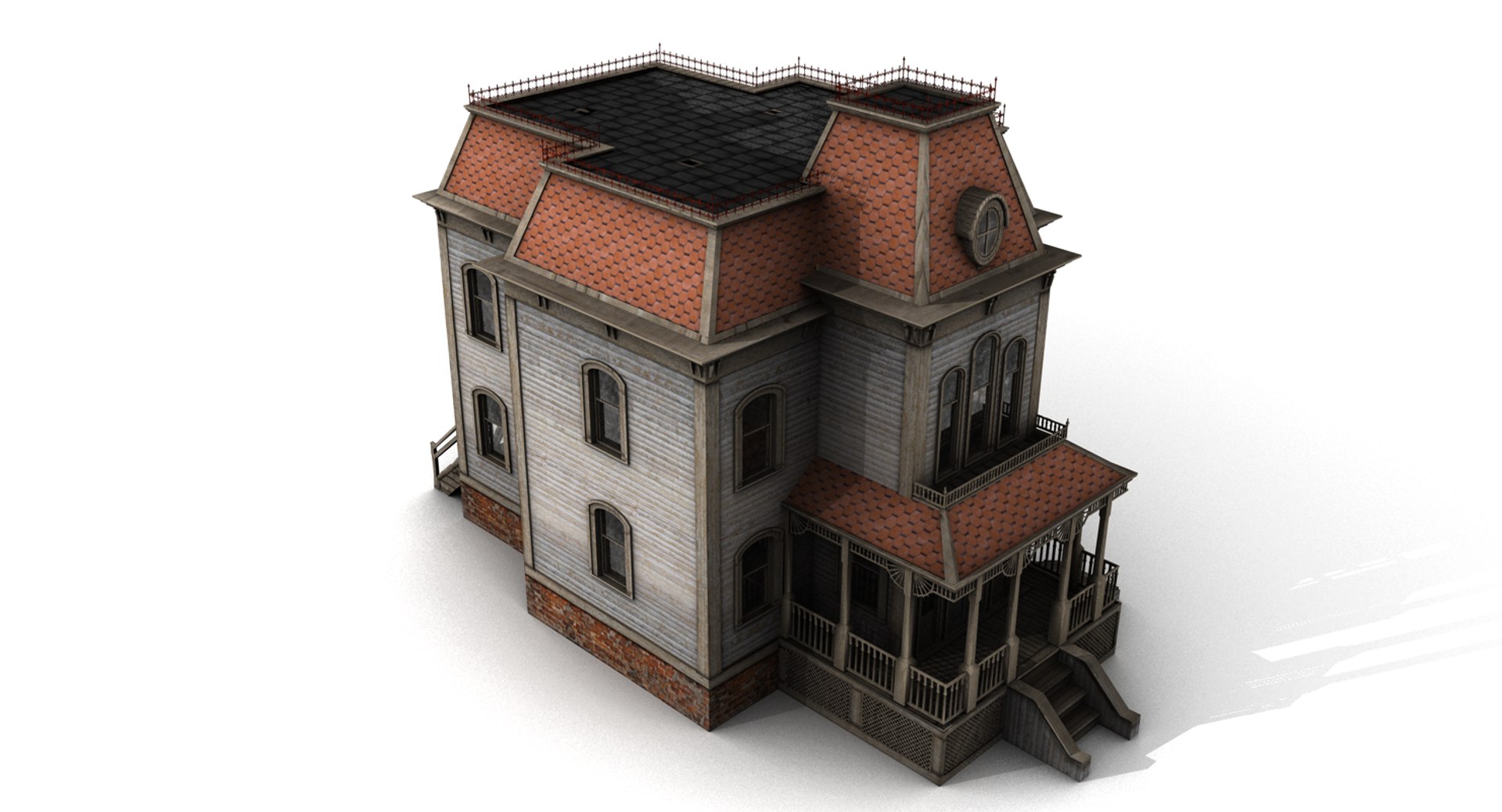 Realistic Bates Mansion 3d Model