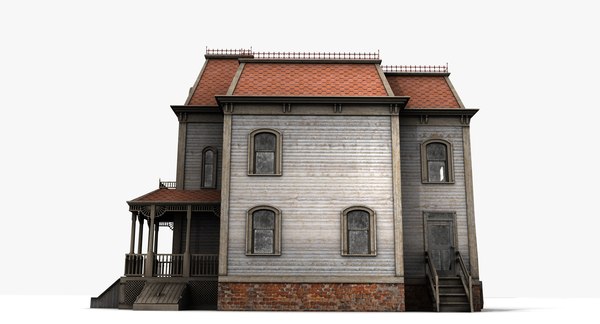 realistic bates mansion 3d model