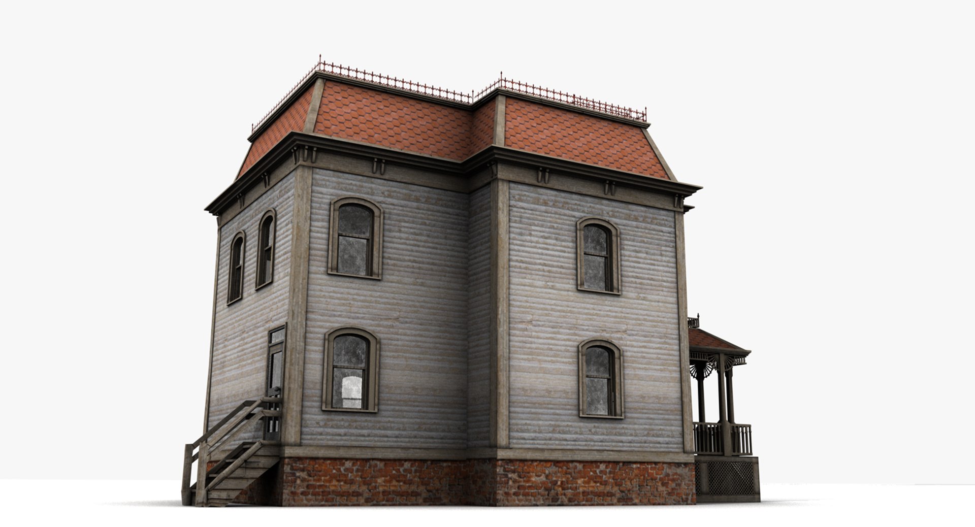 Realistic Bates Mansion 3d Model