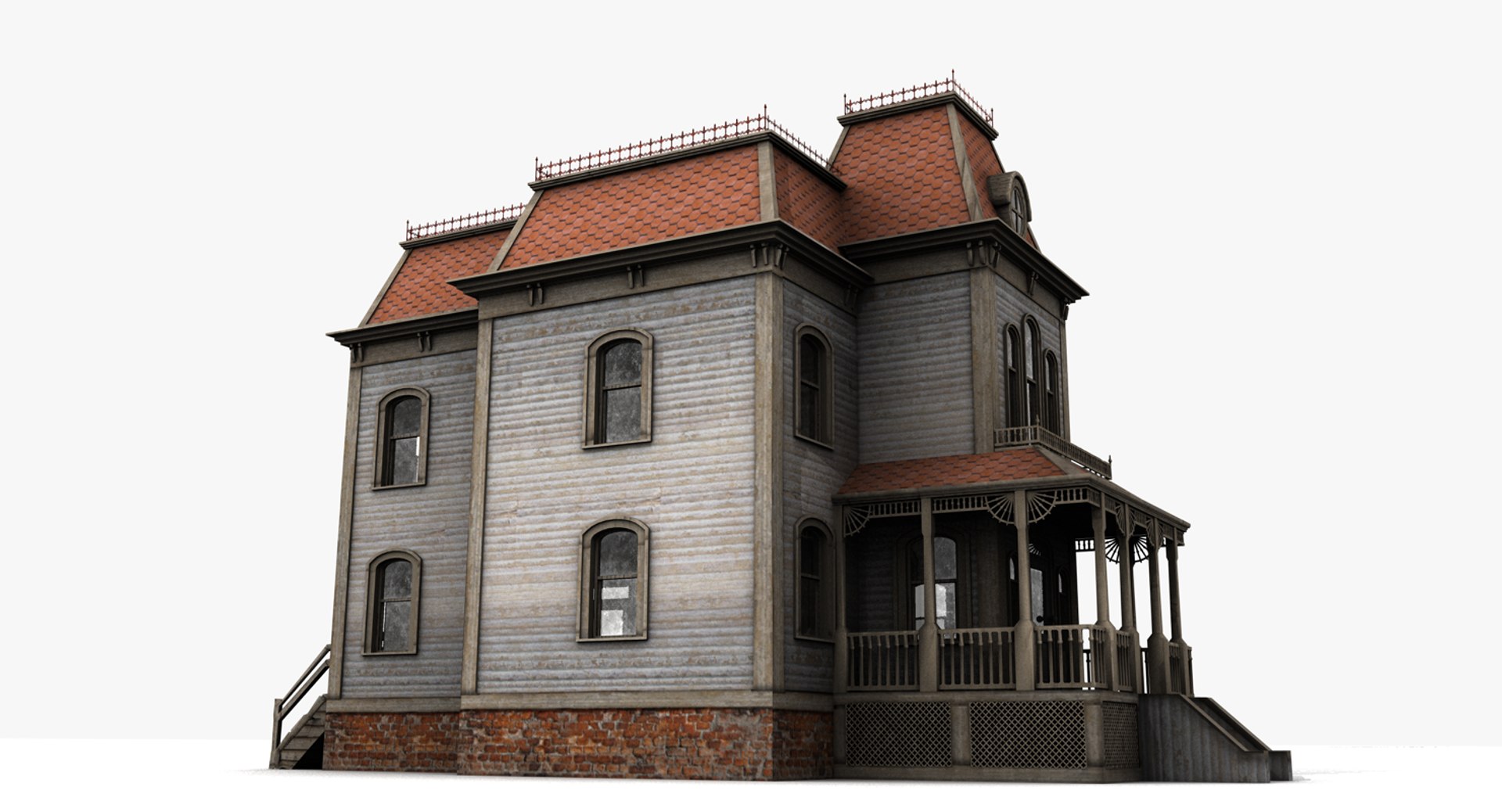 Realistic Bates Mansion 3d Model