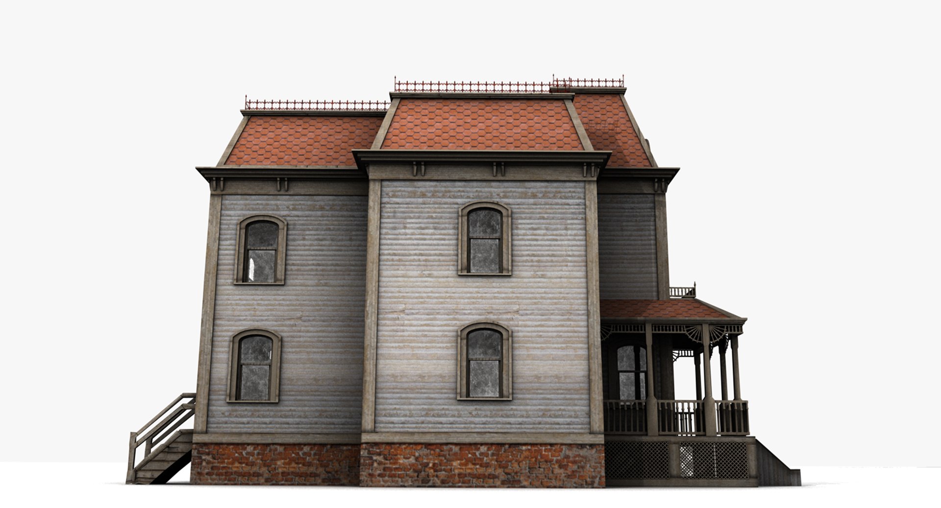 Realistic Bates Mansion 3d Model