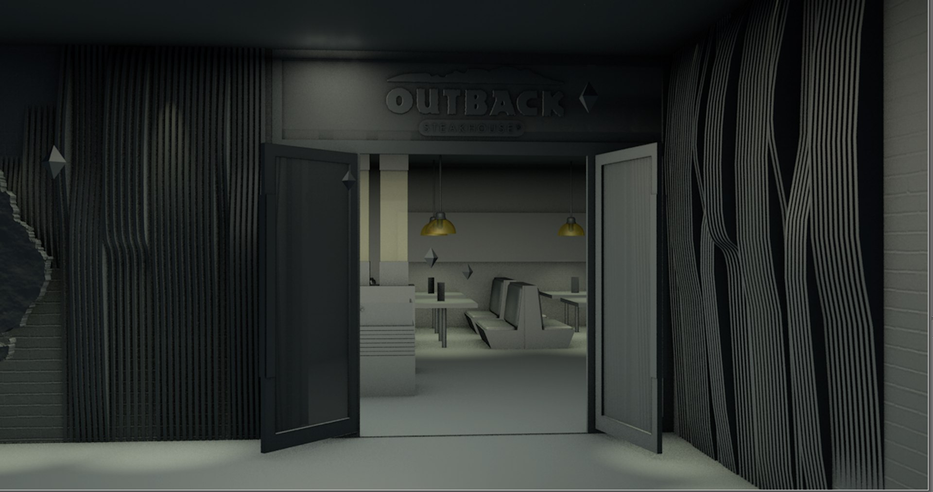 Outback Steakhouse Model - TurboSquid 1336984