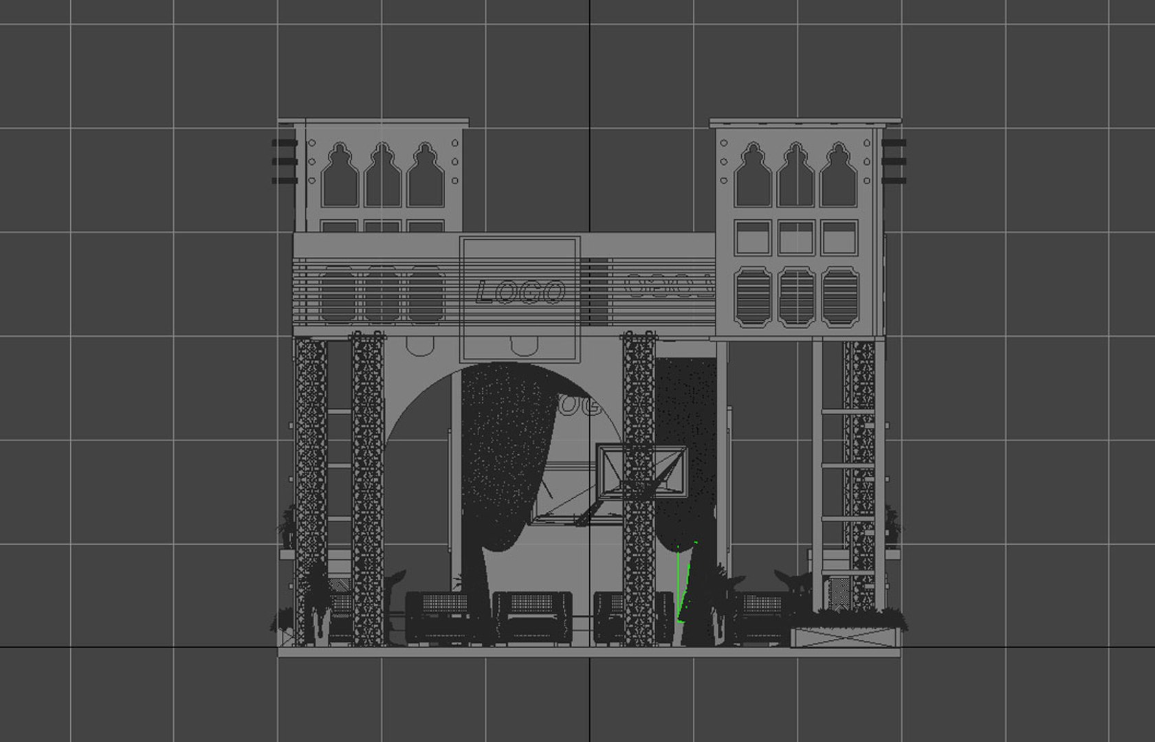 Exhibition Stand-arabic Style 3D Model - TurboSquid 1626385